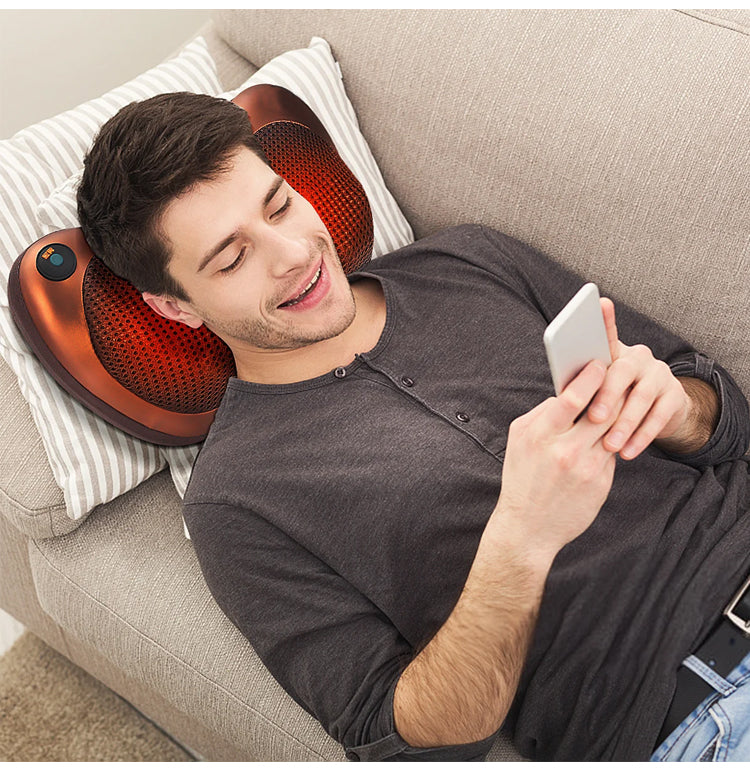 Electric Home & Neck Massage Pillow – Khazinaa